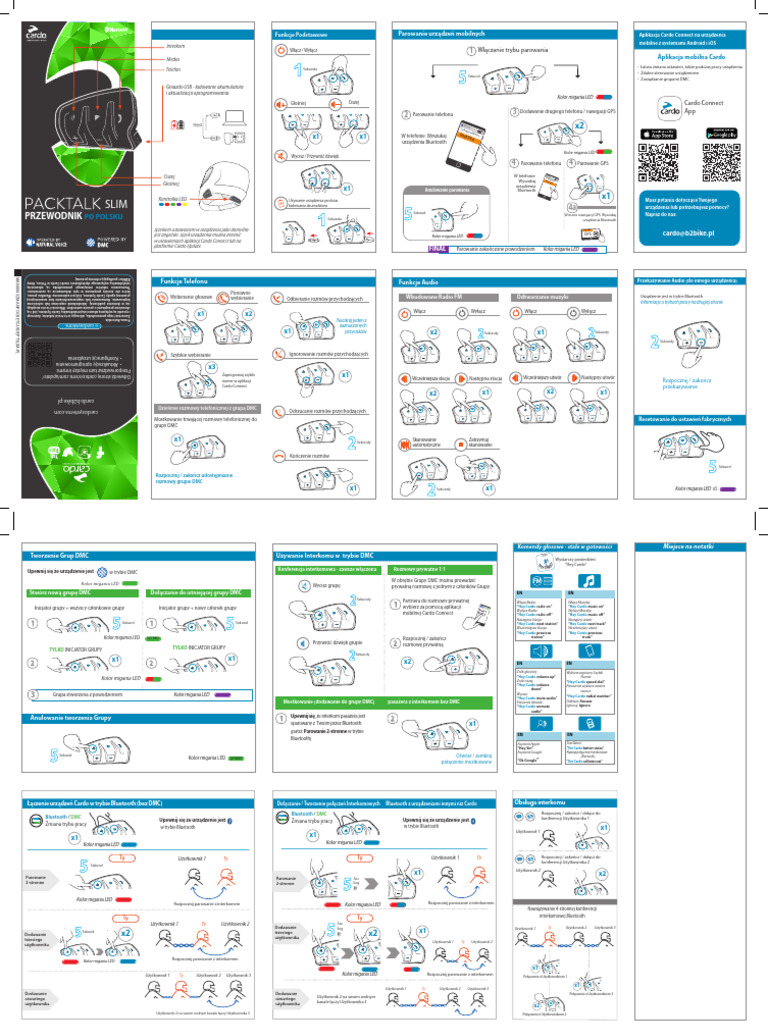 Packtalk Slim Instrukcja | PDF