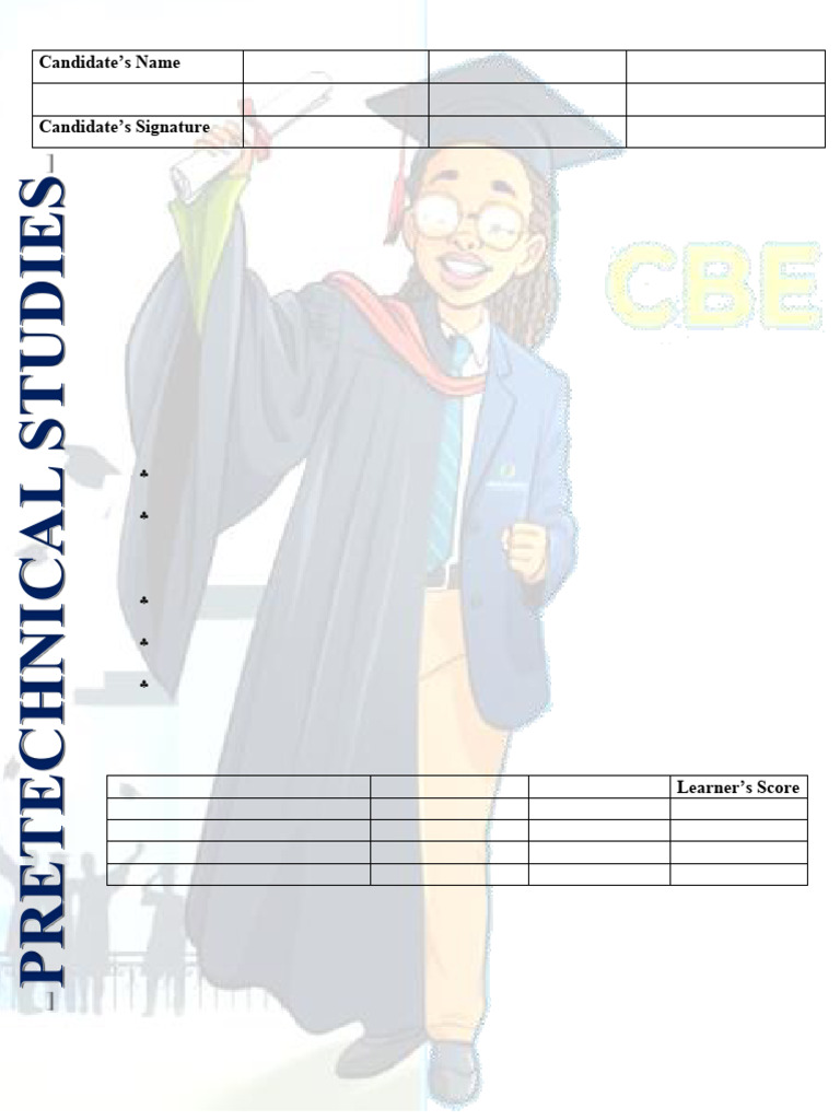 Grade 9 Pretechnical Pp2 | PDF | Tools