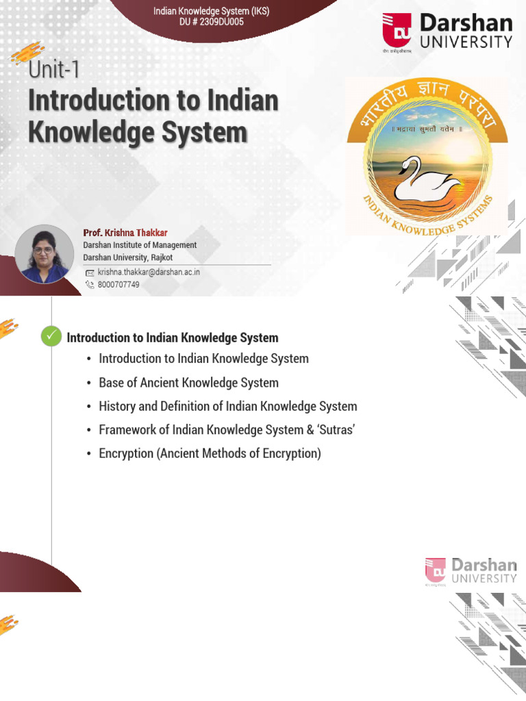 Unit-1: Introduction To Indian Knowledge System | PDF