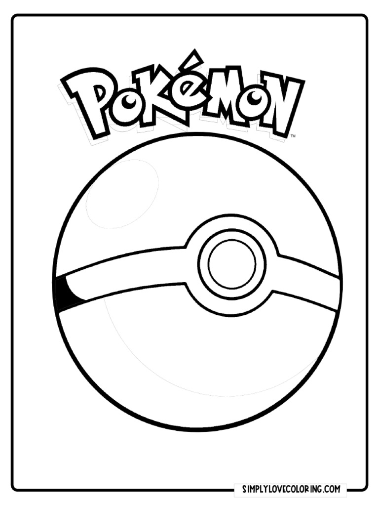 Pokeball Pokemon Coloring Pages | PDF