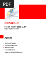 Oracle Fusion Tax Setup Guide | PDF | Spreadsheet | Taxes