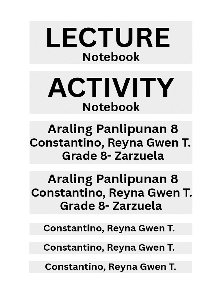 Araling Panlipunan 8 Zarzuela Notes | PDF