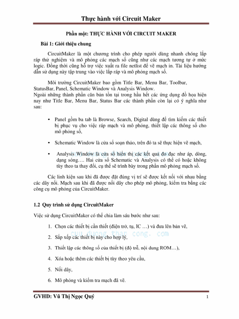Thiet Ke Vi Mach Voi VHDL Nguyen Thanh Kien Huong Dan Hoc Circuit Maker (Cuuduongthancong - Com ...