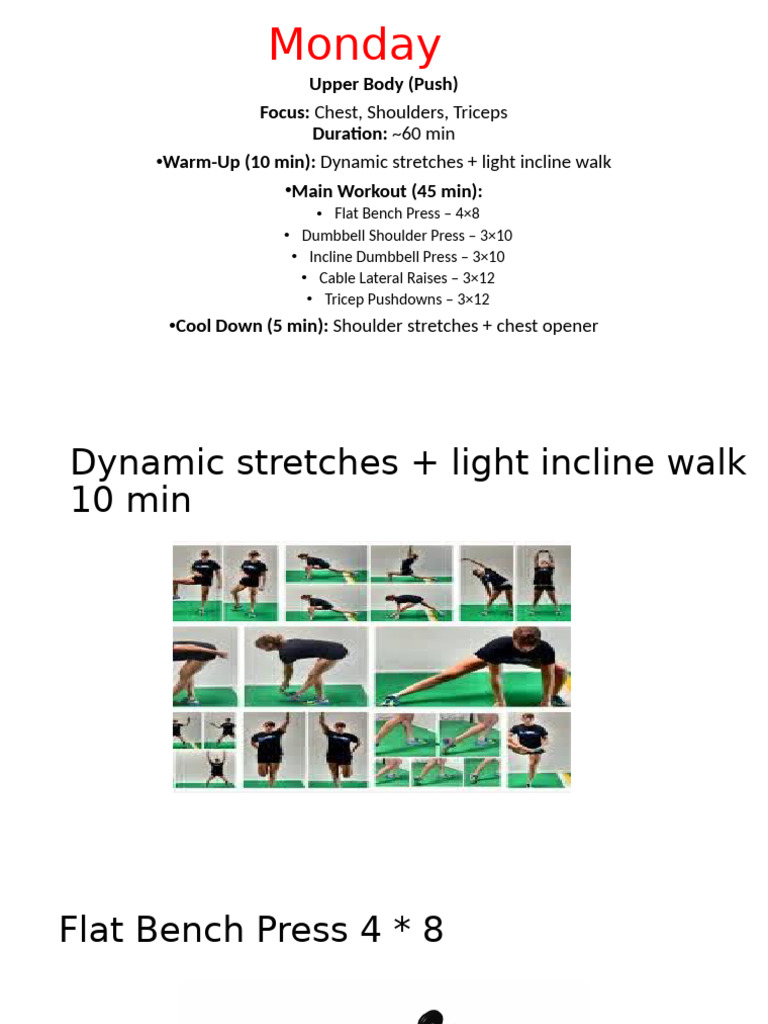 Monday Workout Plan | PDF
