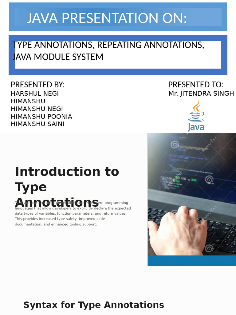 Introduction To Type Annotations | PDF | Modular Programming | Annotation
