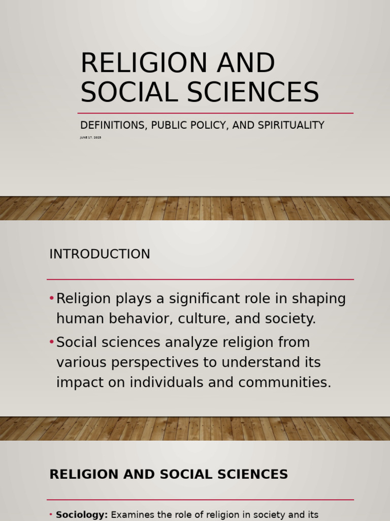 Religion's Role in Social Sciences | PDF | Social Sciences | Émile Durkheim
