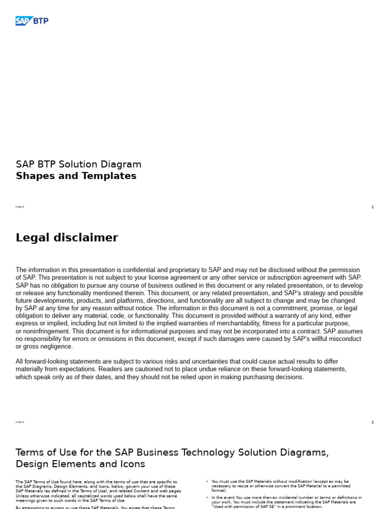 SAP BTP Solution Diagram Overview | PDF | Defamation