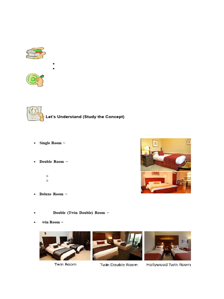 Hotel Room Types and Amenities Guide | PDF | Room | Bedroom