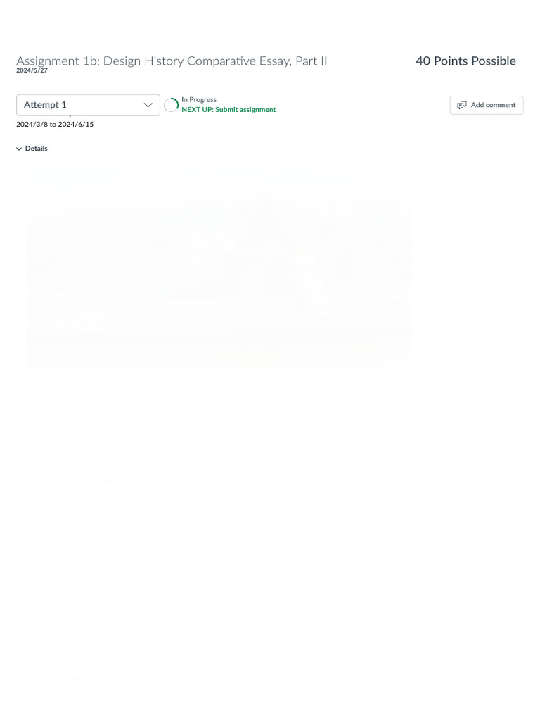 Assignment 1b: Design History Comparative Essay | PDF