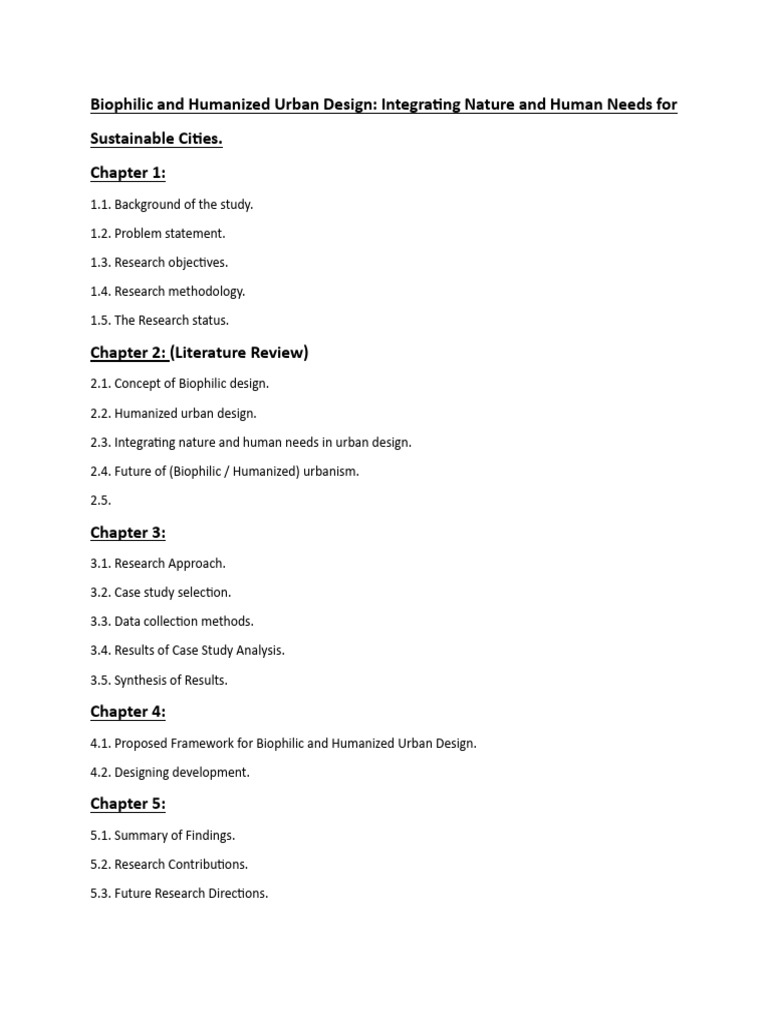 Biophilic and Humanized Urban Design | PDF | Sustainability | Urban Design