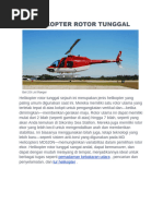 Mengenal Jenis Helikopter Di Indonesia Dan Dasar-Dasar Perencanaan ...