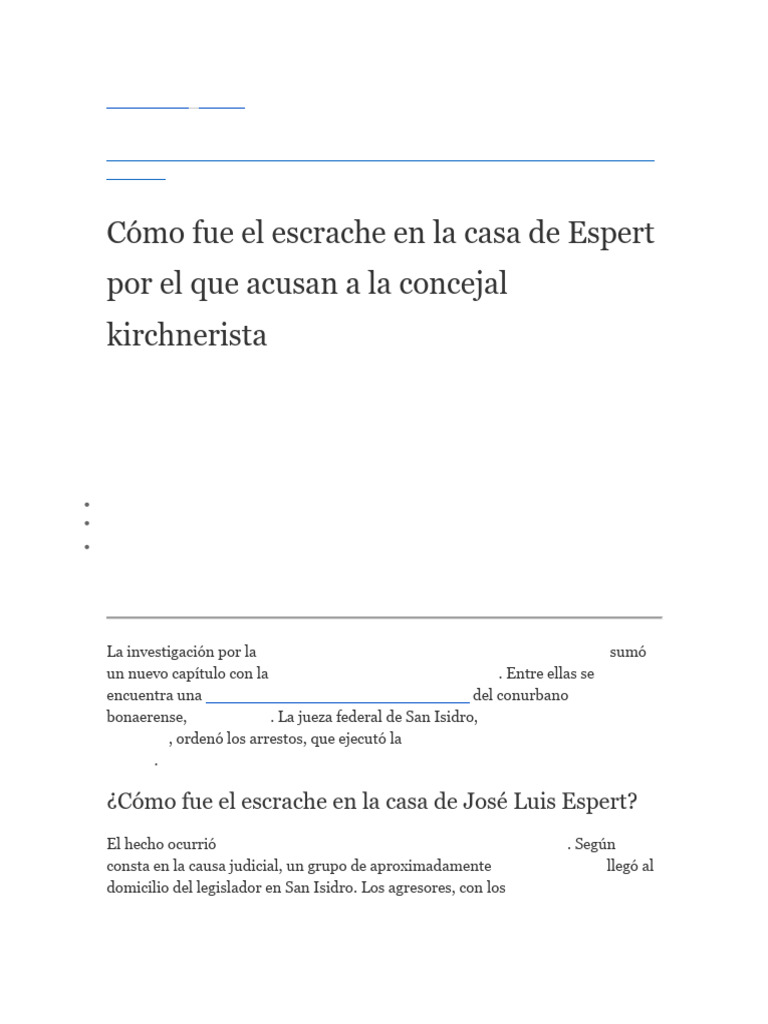 Como Fue El Escrache en La Casa de Espert | PDF | Argentina