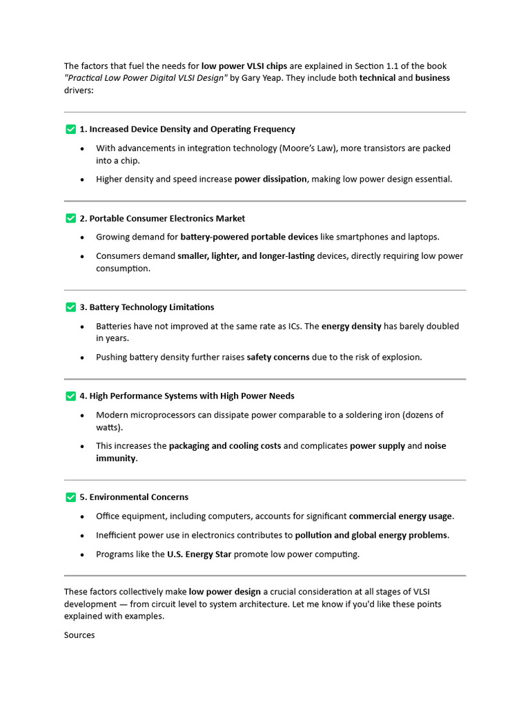 The Factors That Fuel The Needs For Low Power VLSI Chips Are Explained ...
