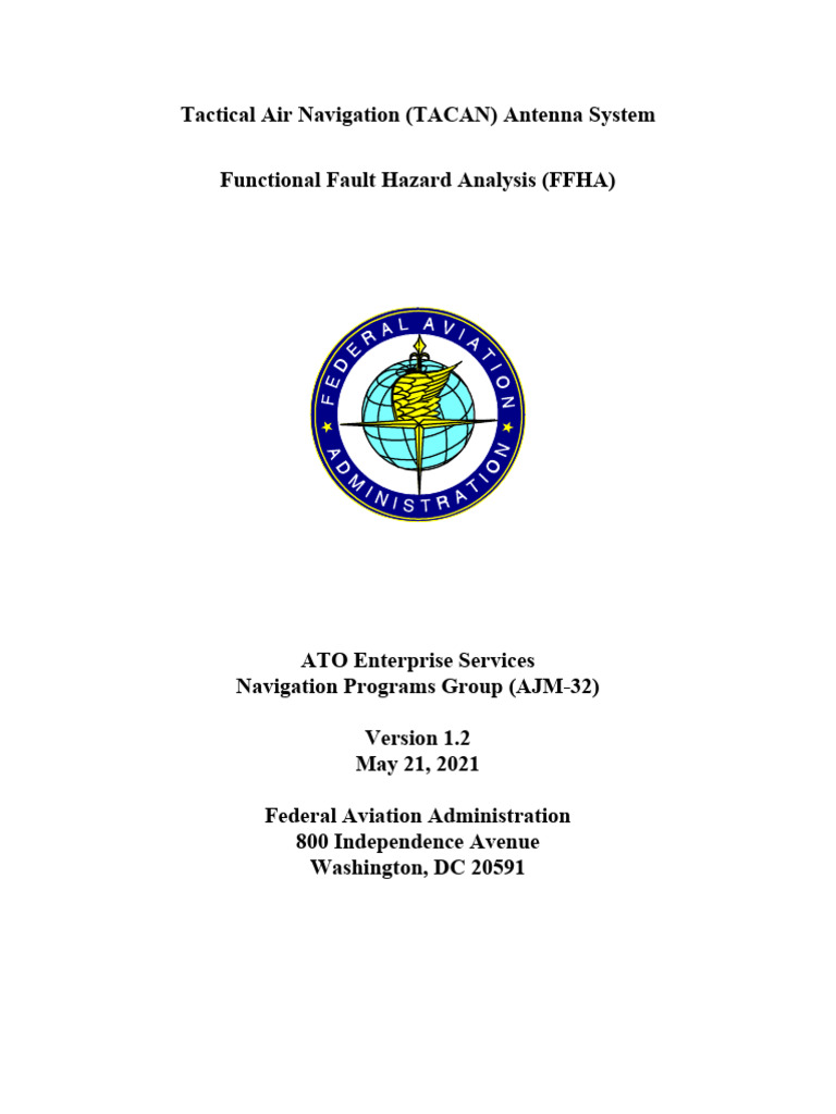 Tactical Air Navigation (TACAN) Antenna System Functional Fault Hazard ...