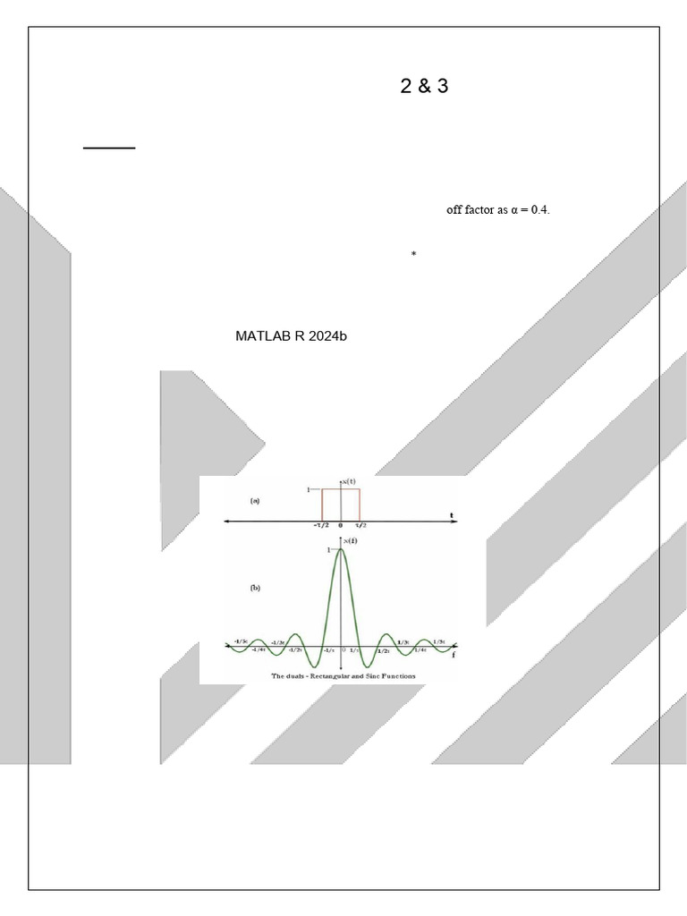 Pulse Shaping & Matched Filtering in MATLAB | PDF | Algorithms ...