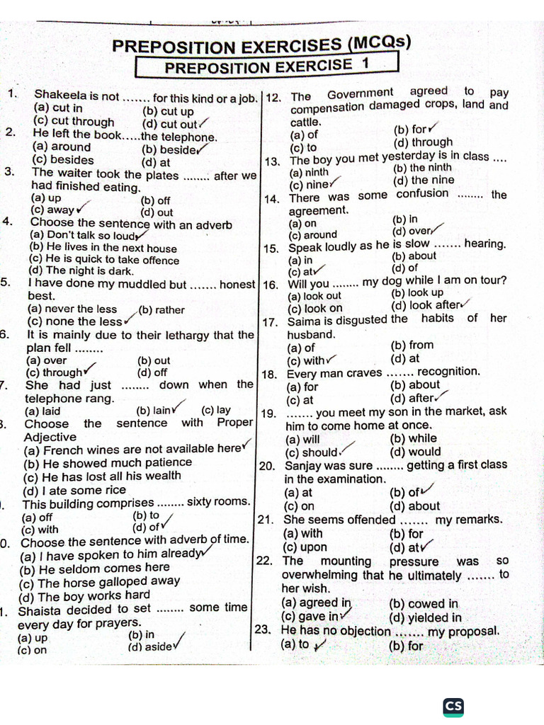 Preposition PDF 1 | PDF