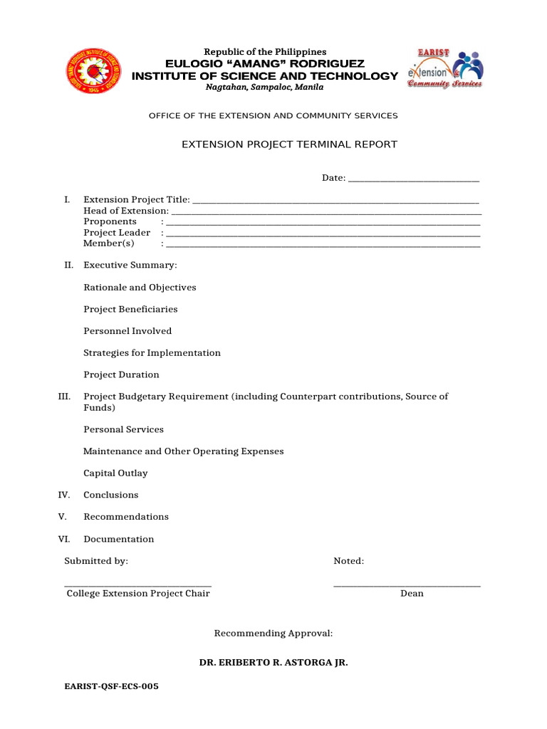 Extension Project Terminal Report | PDF