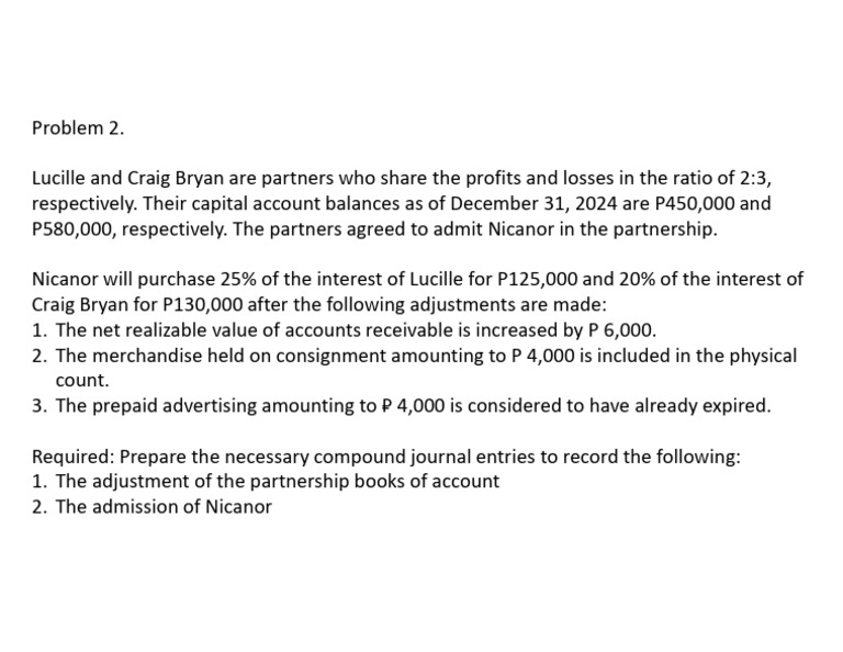Partnership Dissolution Exercise | PDF