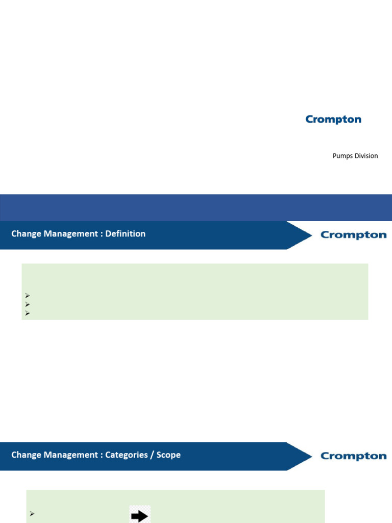 Change Managment Introduction | PDF | Business