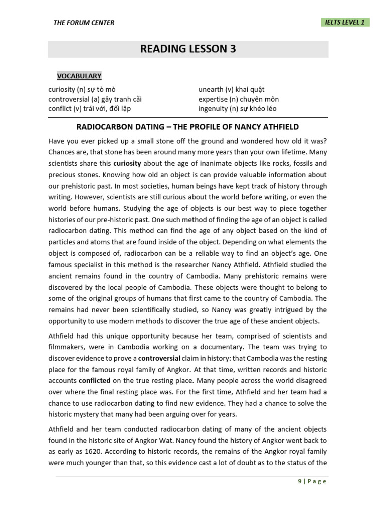 24.08. HW Reading - Lesson 3 | PDF | Angkor | Cambodia
