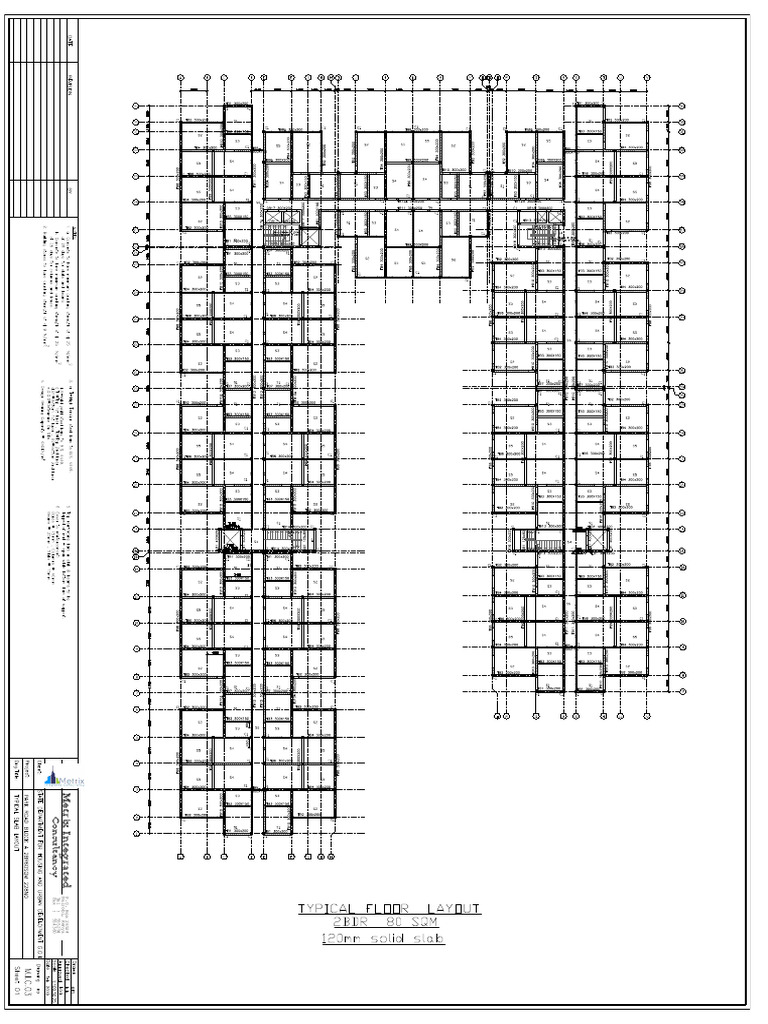Block A Typical Slab Layout | PDF