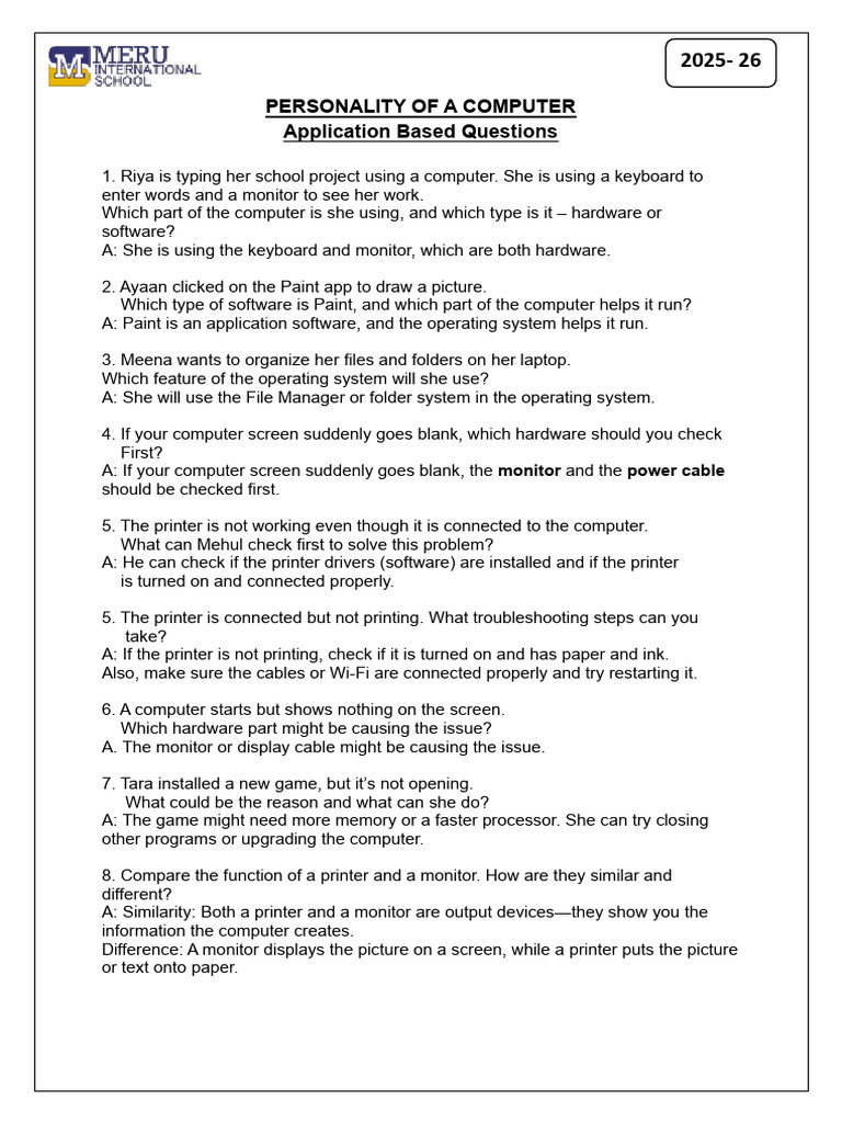 Application Based Questions | PDF