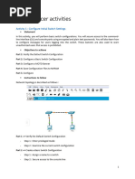 2.5.5 Packet Tracer - Configure Initial Switch Settings Answered | PDF | Command Line Interface ...