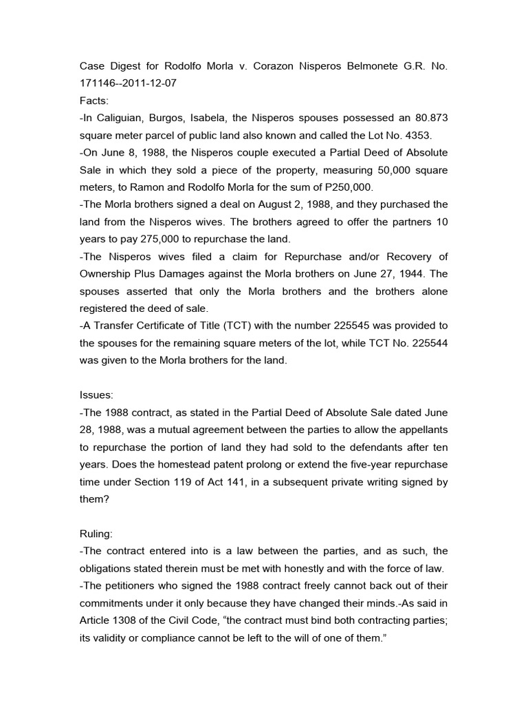 Case Digest Assignment (Sept 24 2022) | PDF