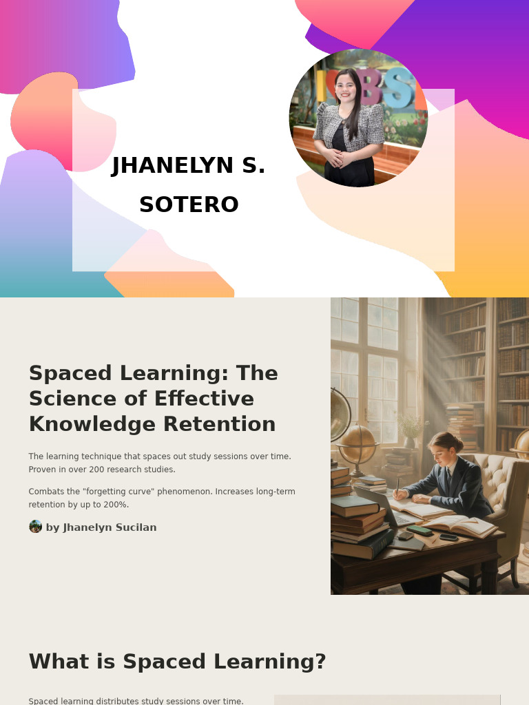 Spaced Learning The Science of Effective Knowledge Retention | PDF ...