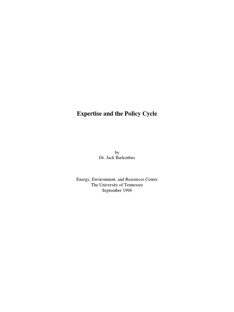 Policy Cycle | PDF | Decision Making | Policy