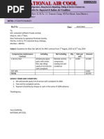 Air Condition Rate Quotation | PDF | Business | Technology & Engineering