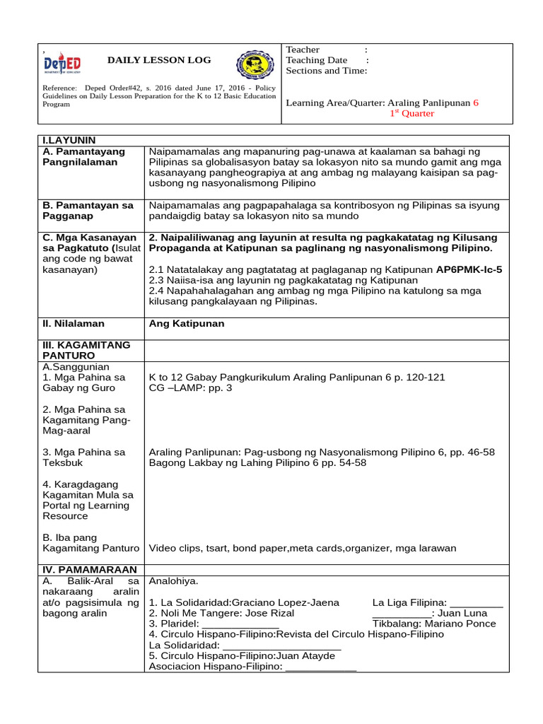 Hunyo 30 Ap | PDF