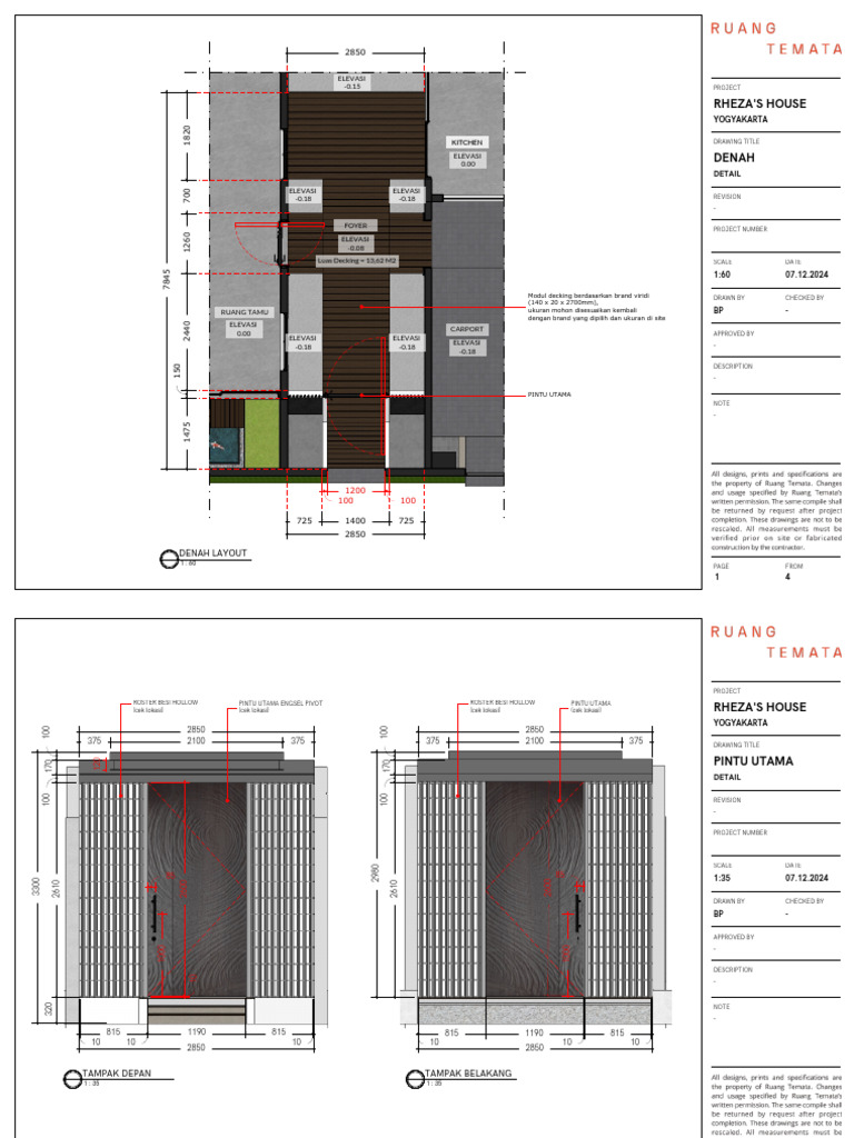 Rumah Rezha 20241207 Gamker Pintu Utama R1 | PDF