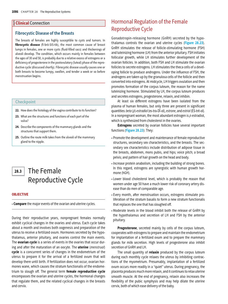 Hormonal Regulation of Female Reproduction | PDF | Menstrual Cycle ...