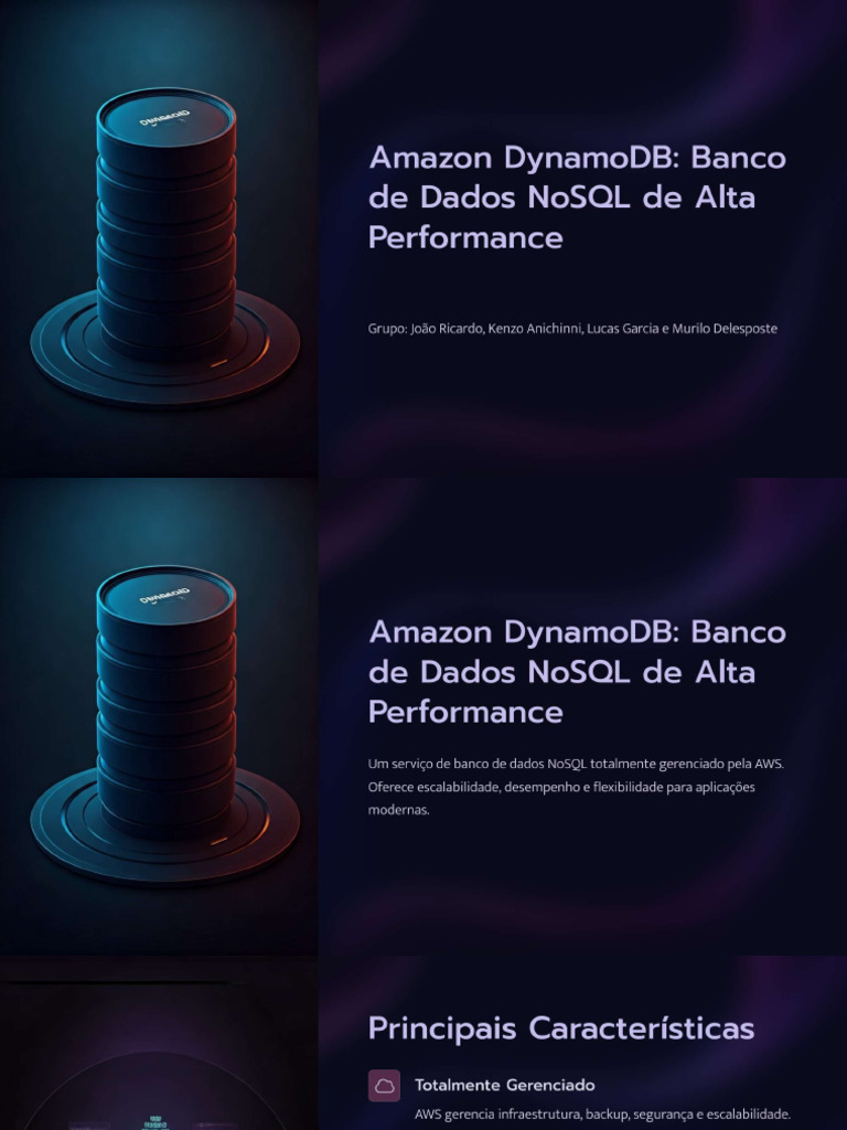 9 Amazon DynamoDB Banco de Dados NoSQL de Alta Performance | PDF