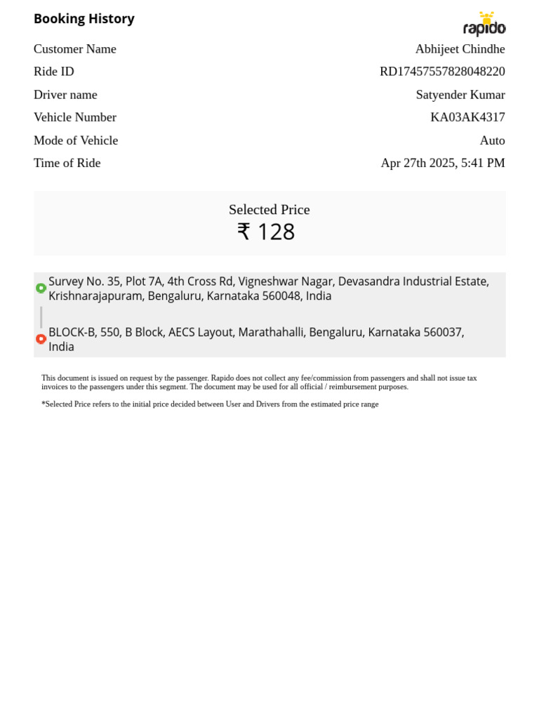 Auto Receipt RD17457557828048220 | PDF
