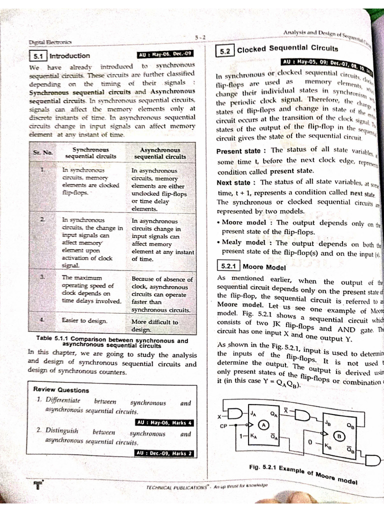 Moore and Mealy Model | PDF