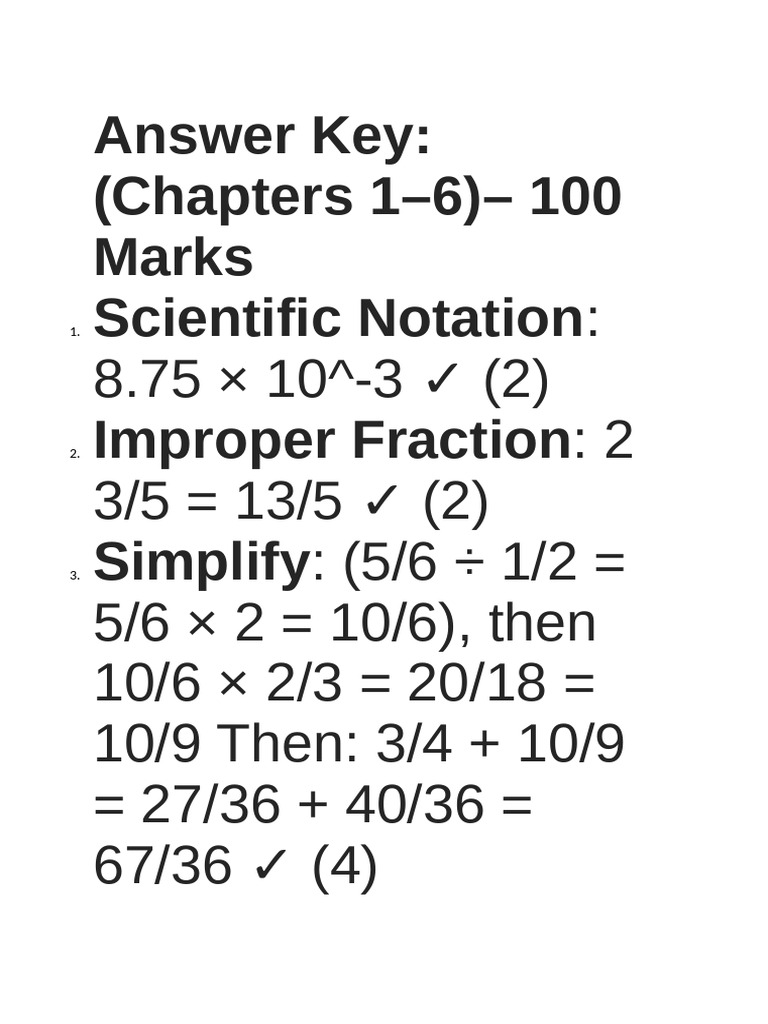 Maths Pre IGCSE Answer Key - 250704 - 093140 | PDF