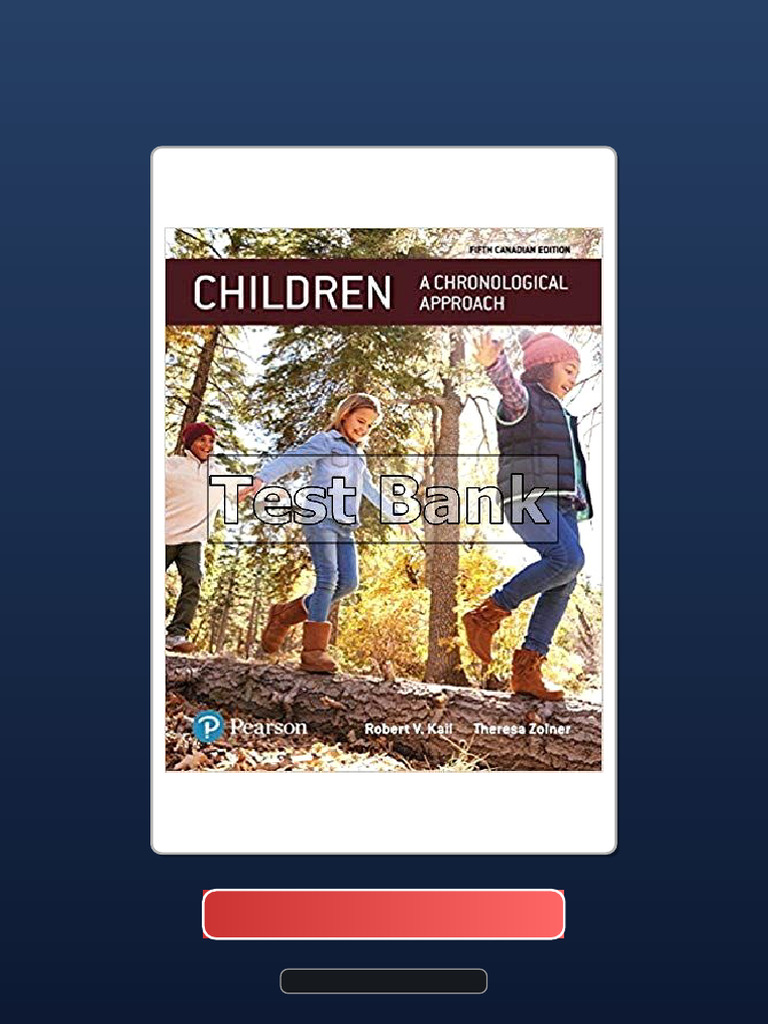 Complete Bundle Children A Chronological Approach Canadian 5th Edition ...