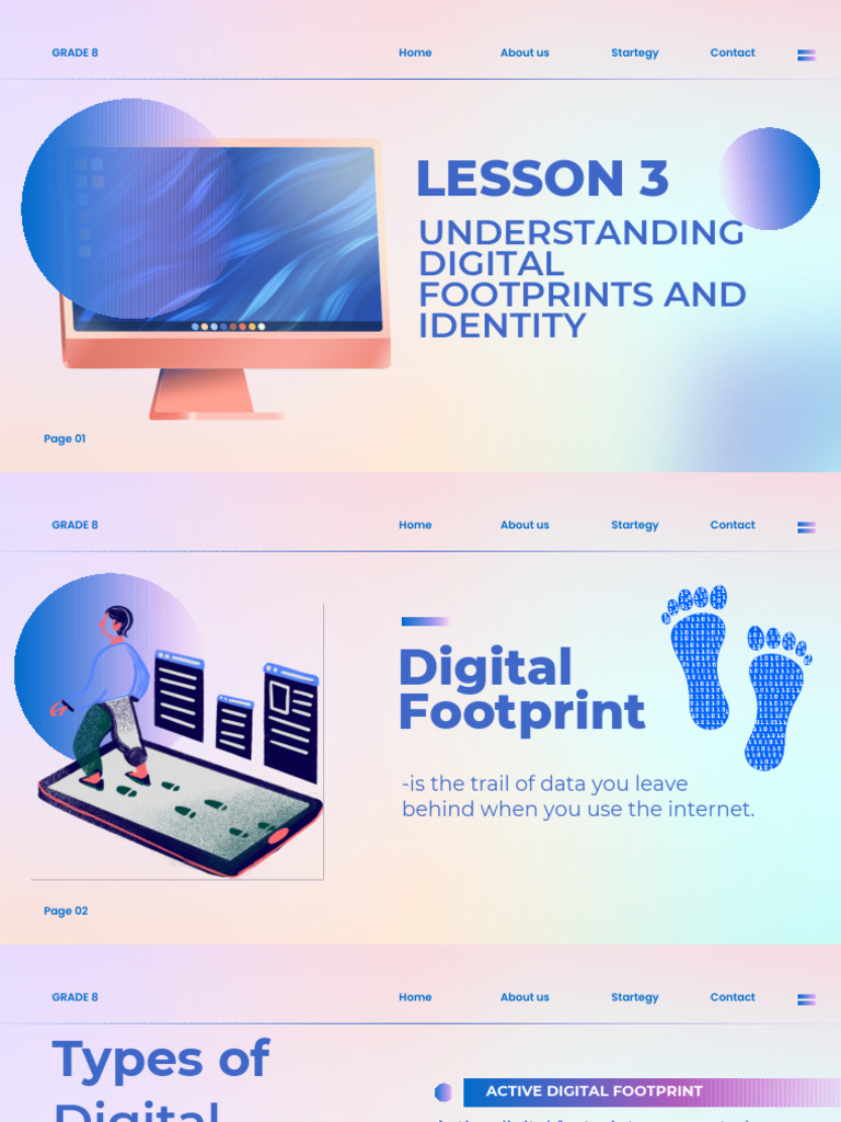 Understanding Digital Footprints in Grade 8 | PDF | Http Cookie | Internet