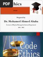 APTA Code of Ethics | PDF | Physical Therapy | Psychotherapy