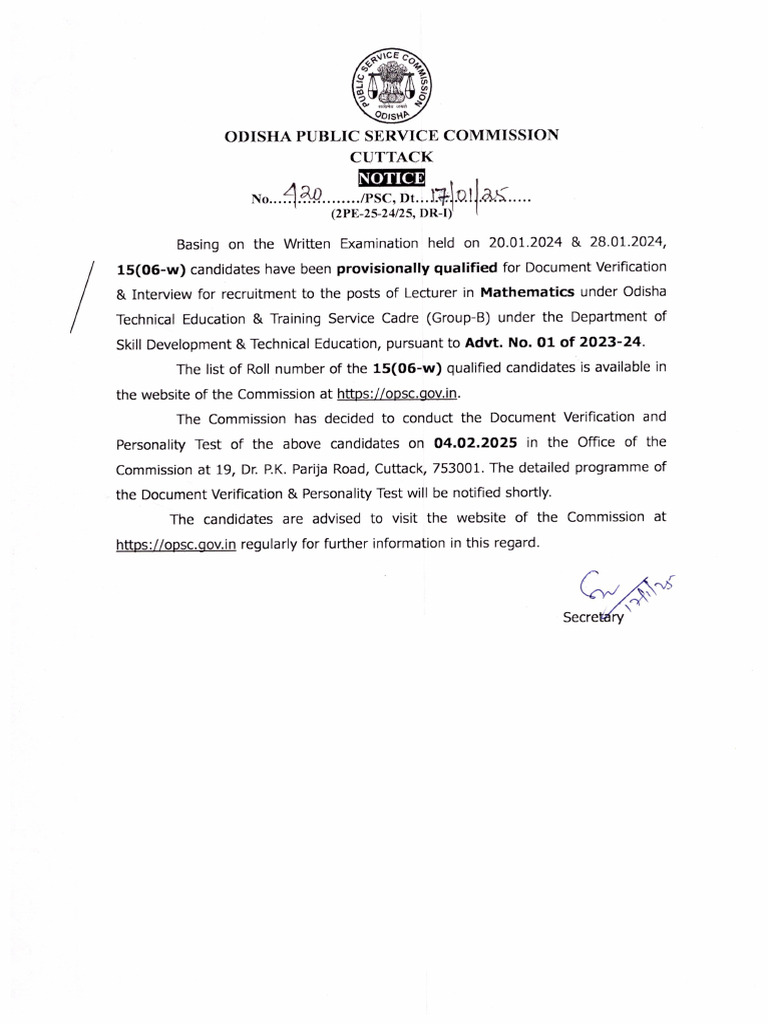 OTETS Result Math | PDF