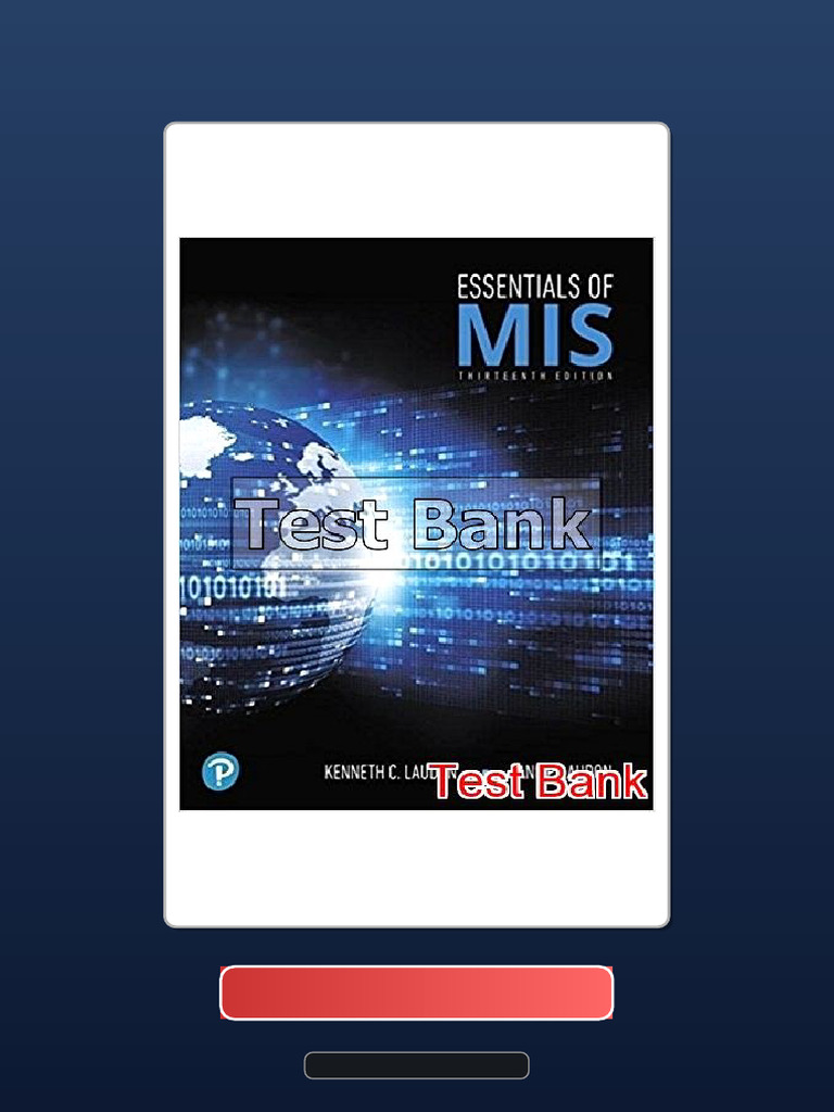 Complete Bundle Essentials of MIS 13th Edition Laudon | PDF | Multiple ...