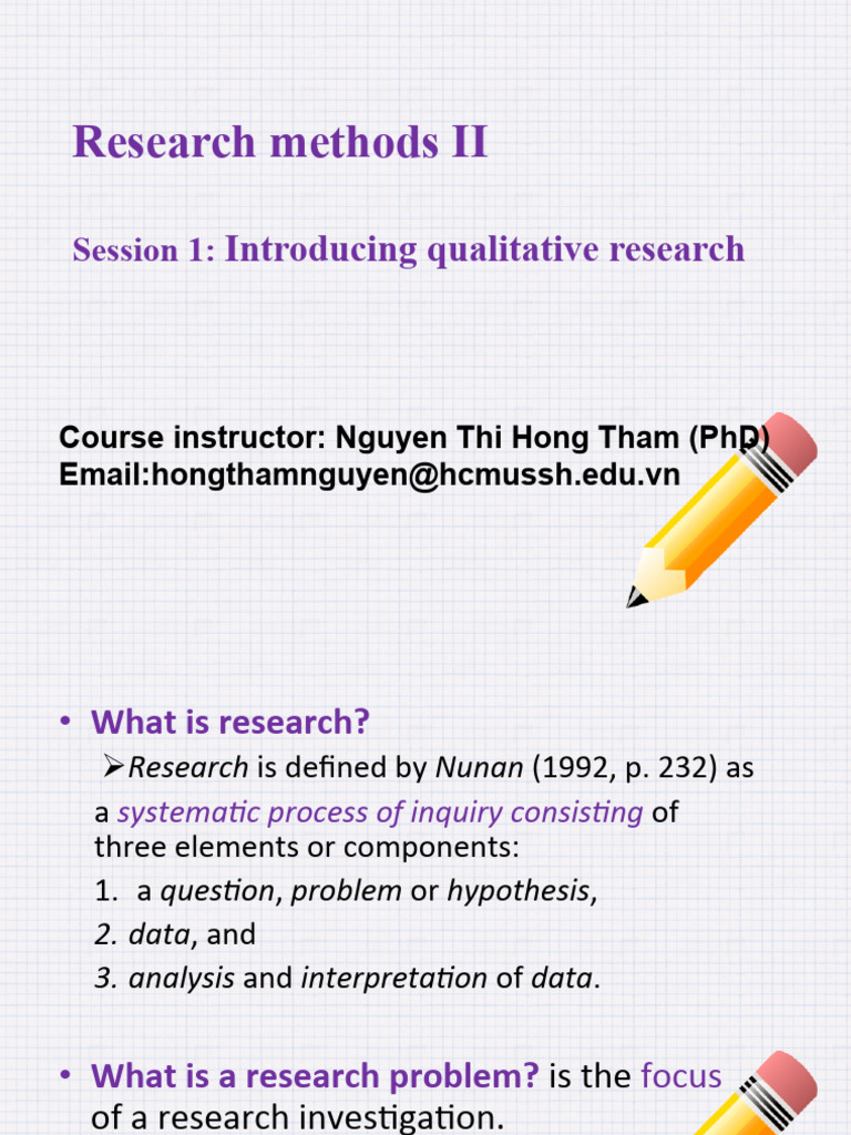 Session 1 - Introducing Qualitative Research | PDF | Data | Theory