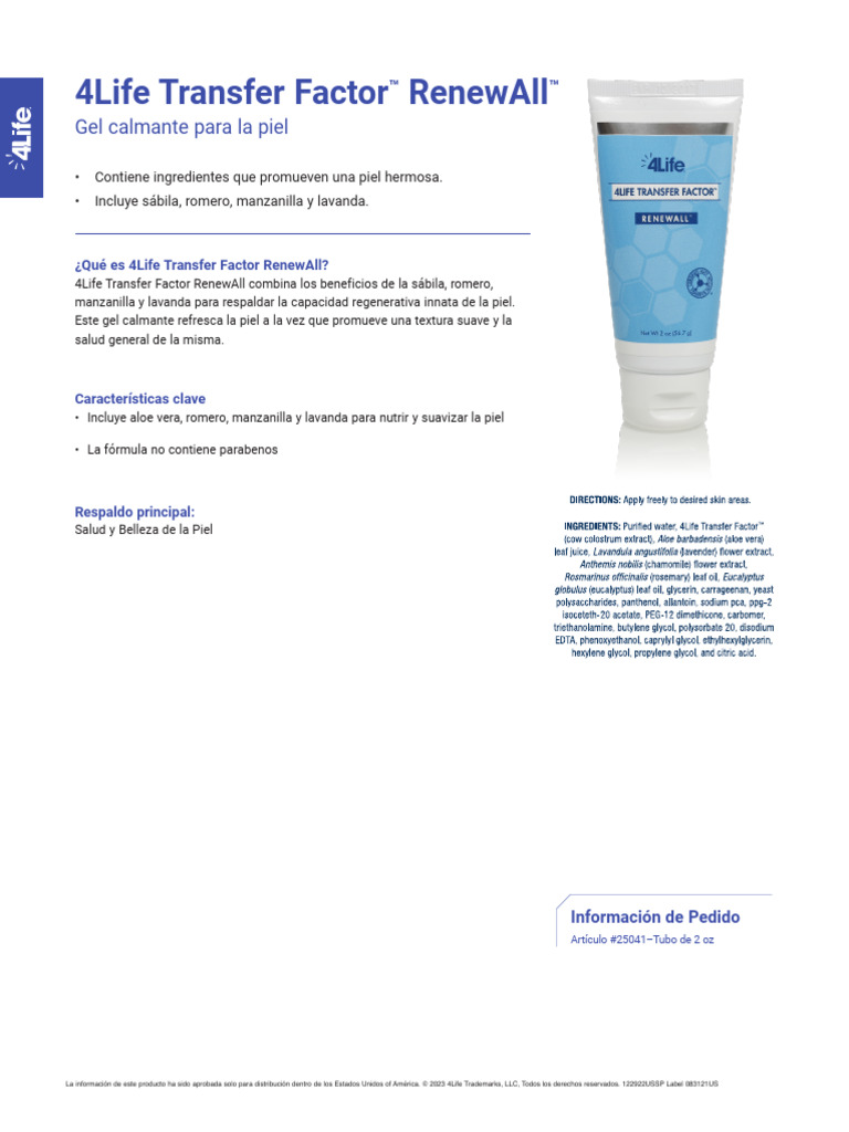 RenewAll™ 4life | PDF