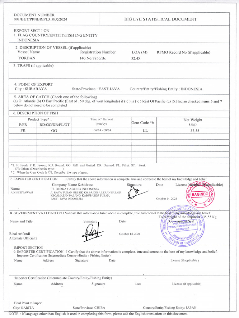 Big Eye Statistic Document Iccat | PDF