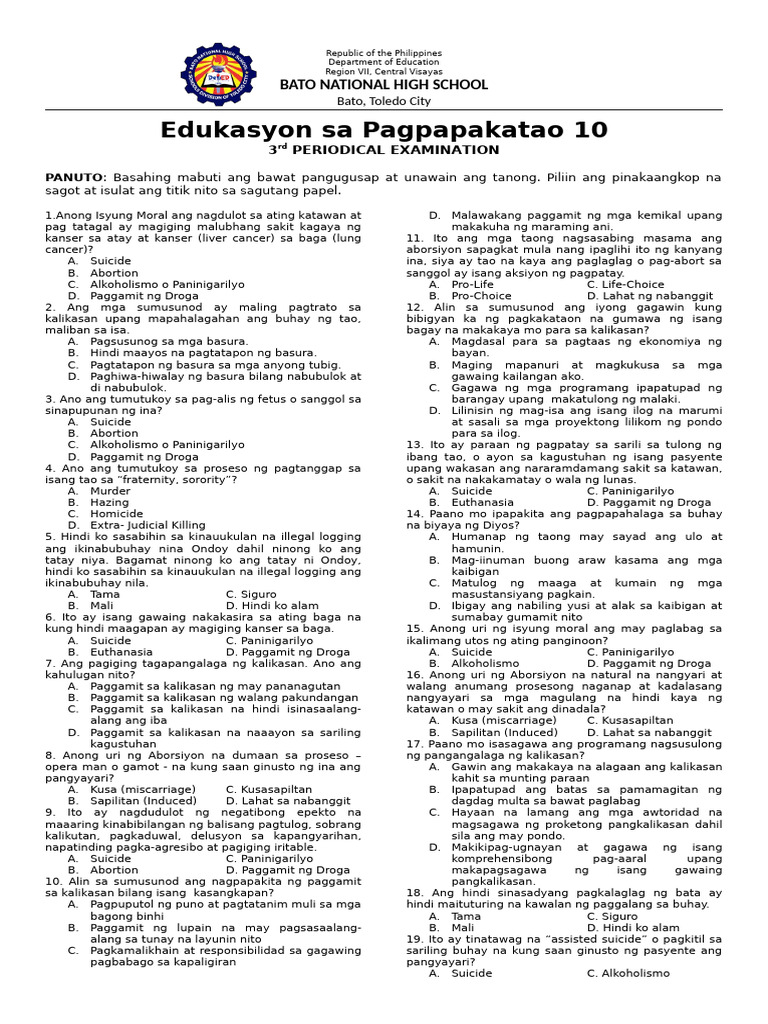 Final 3rd Grading | PDF