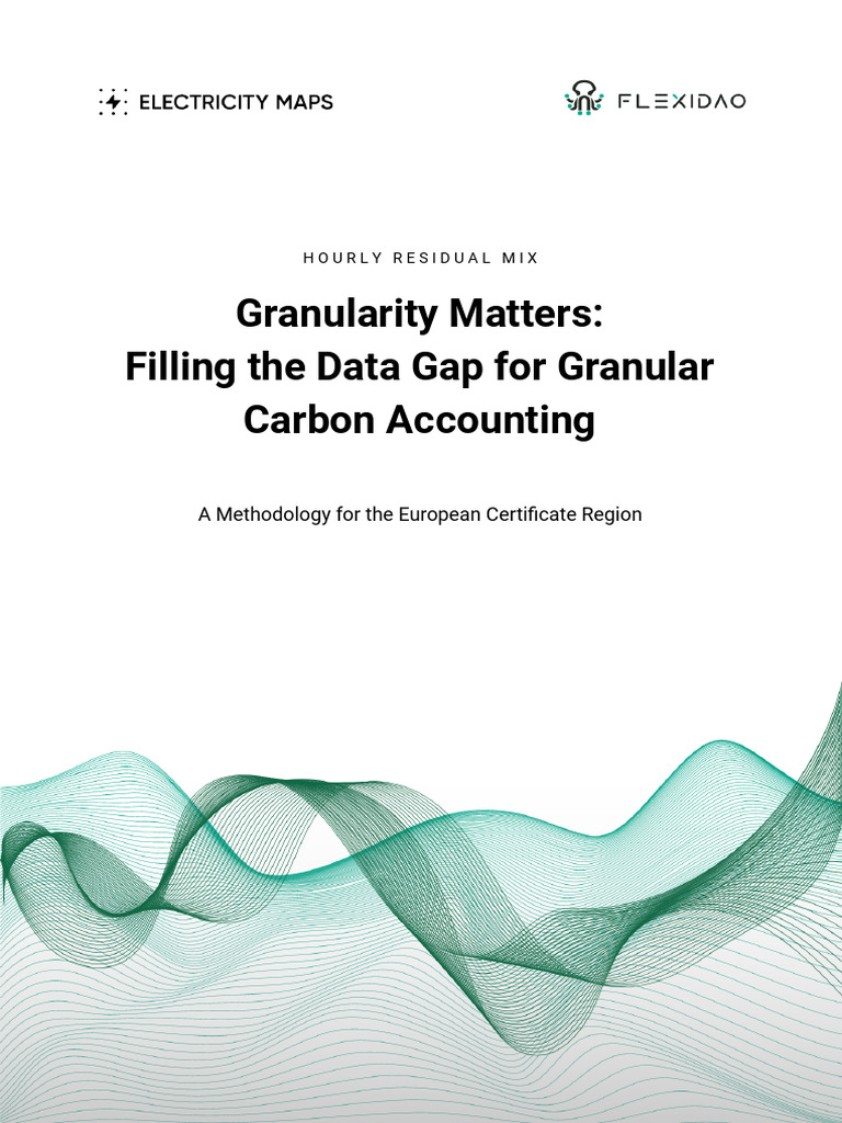 Whitepaper Hourly Residual Mix Flexidao Electricitymap | PDF | Climate ...