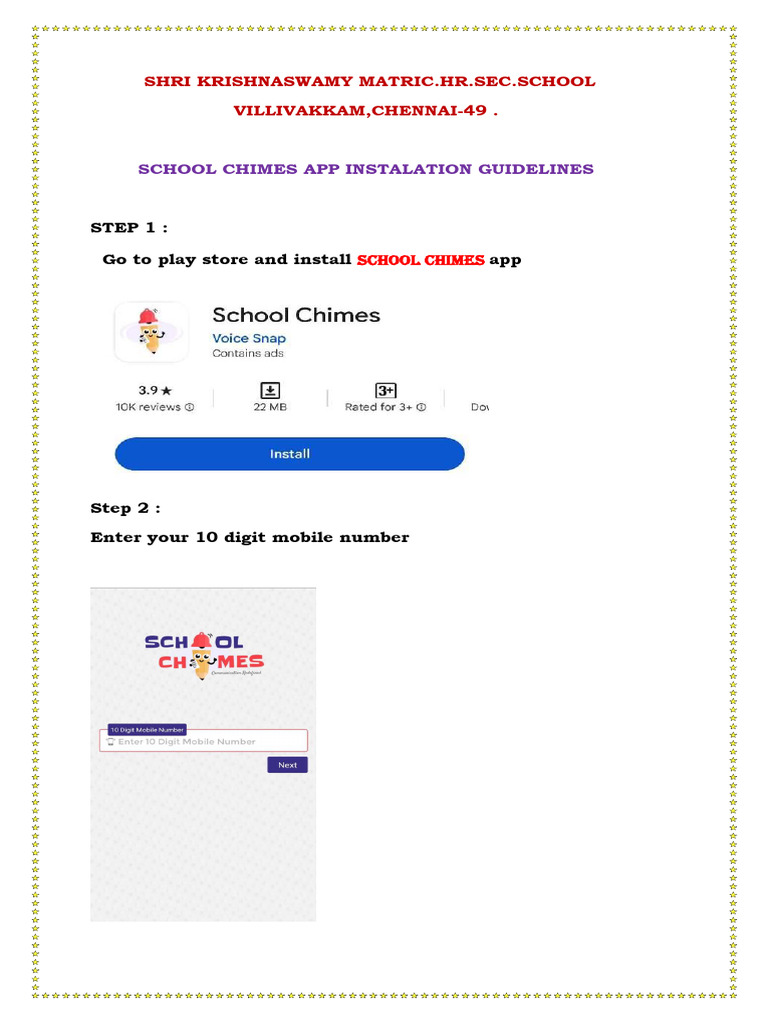 School Chimes - App - Instructions | PDF