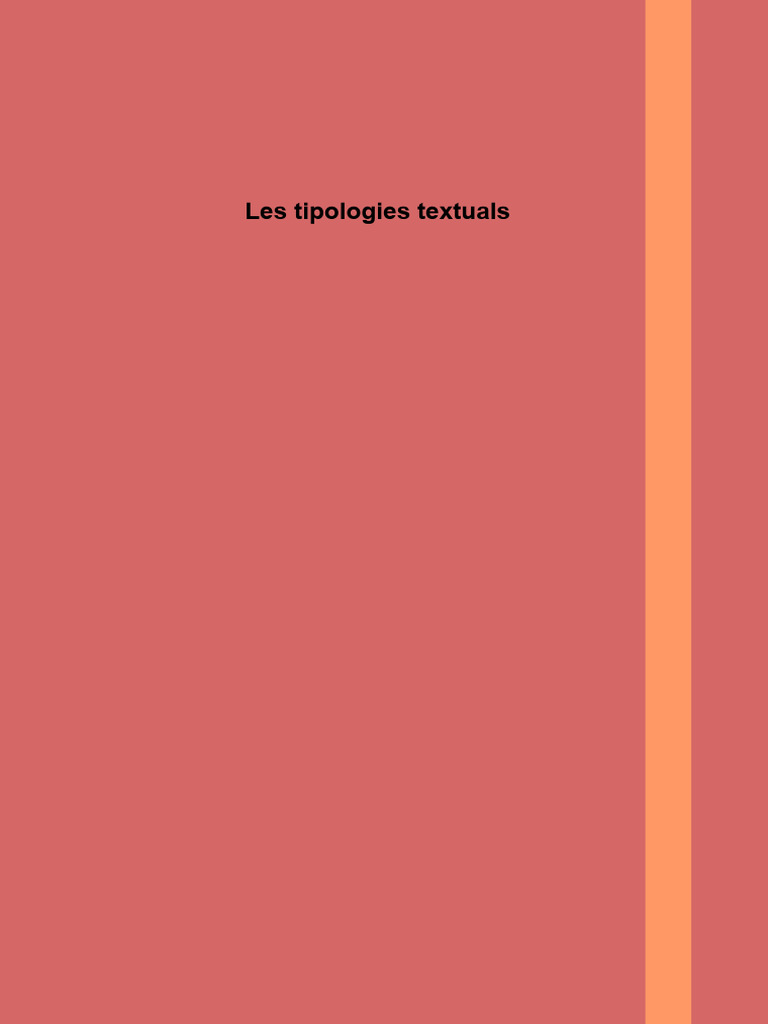 Tipologies Textuals | PDF